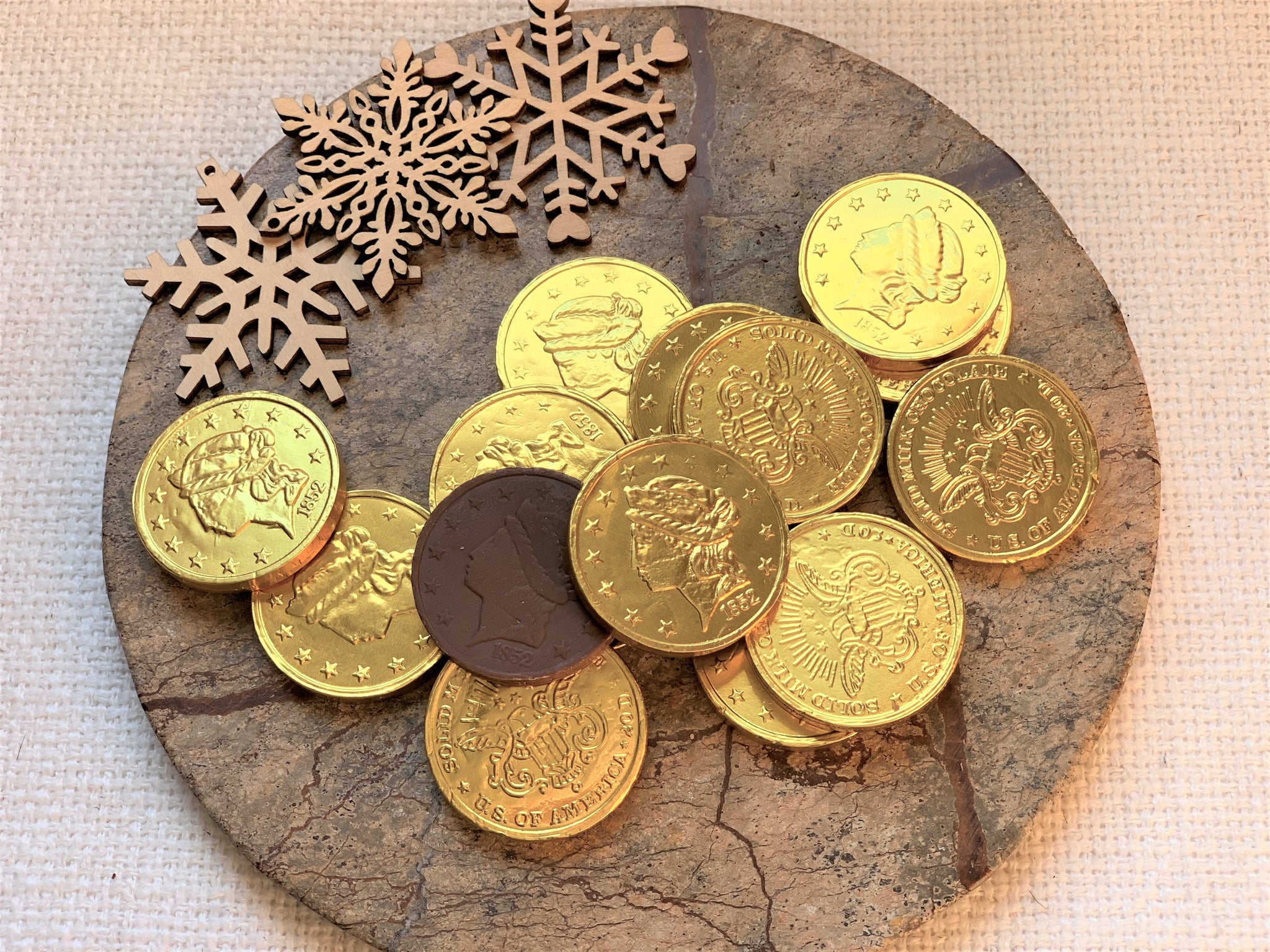 Gold Coins - Milk Chocolate – Snowflake Chocolates