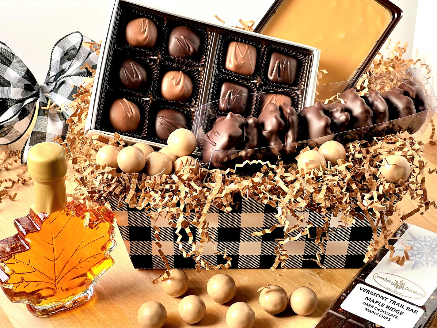 Vermont Maple Basket (Gift Basket) – Snowflake Chocolates